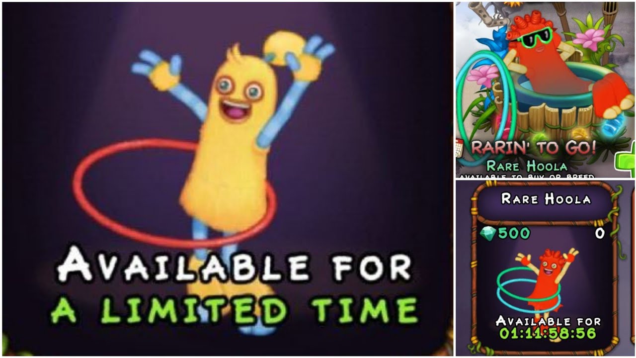 I breed Hoola - My Singing Monsters Air island - YouTube