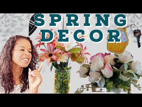 Quick Spring Decor | Spring tablescapes and Dollar Tree keychain - YouTube