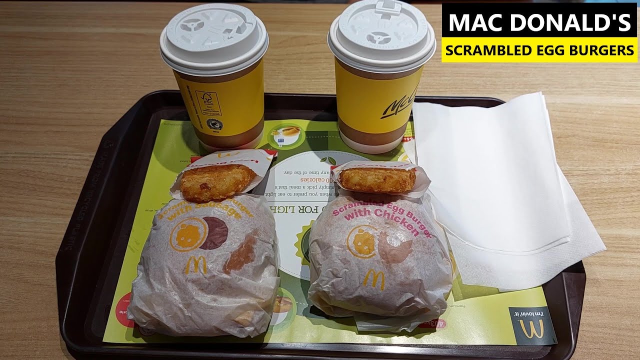 MacDonald's Scrambled Egg Burgers - YouTube