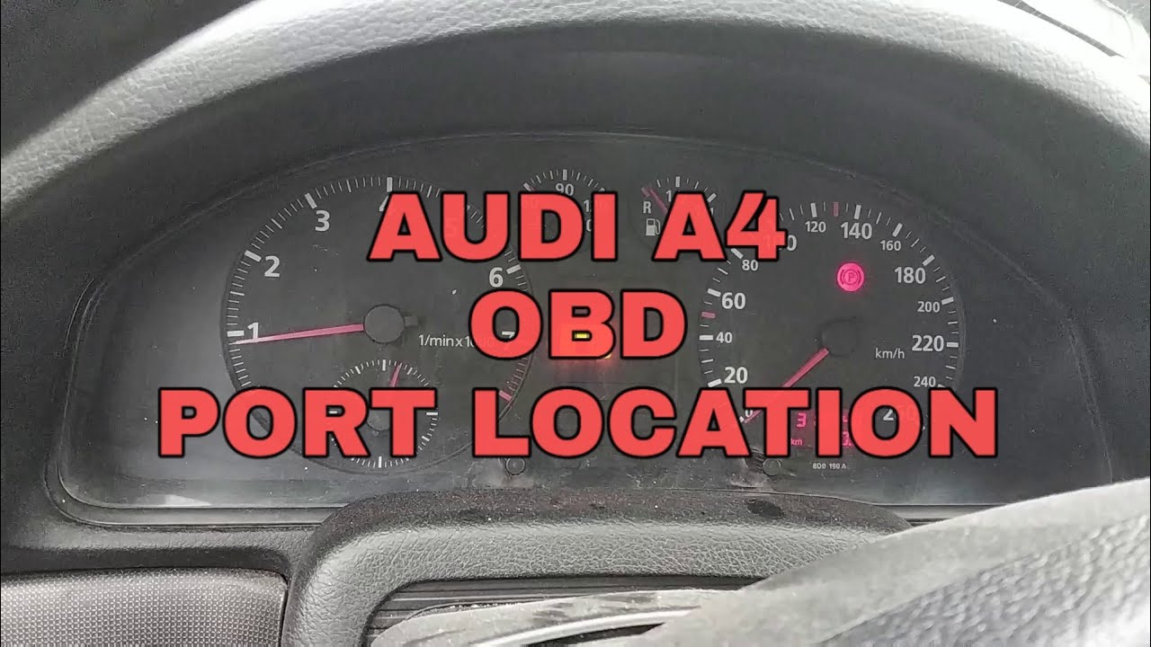 Audi A4 B5 8d 1994 2001 Obd2 Port Location 👨🔧🚗 Youtube