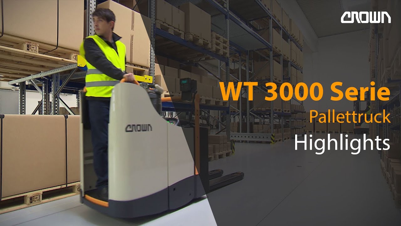 Pallettruck Crown WT 3000 - YouTube