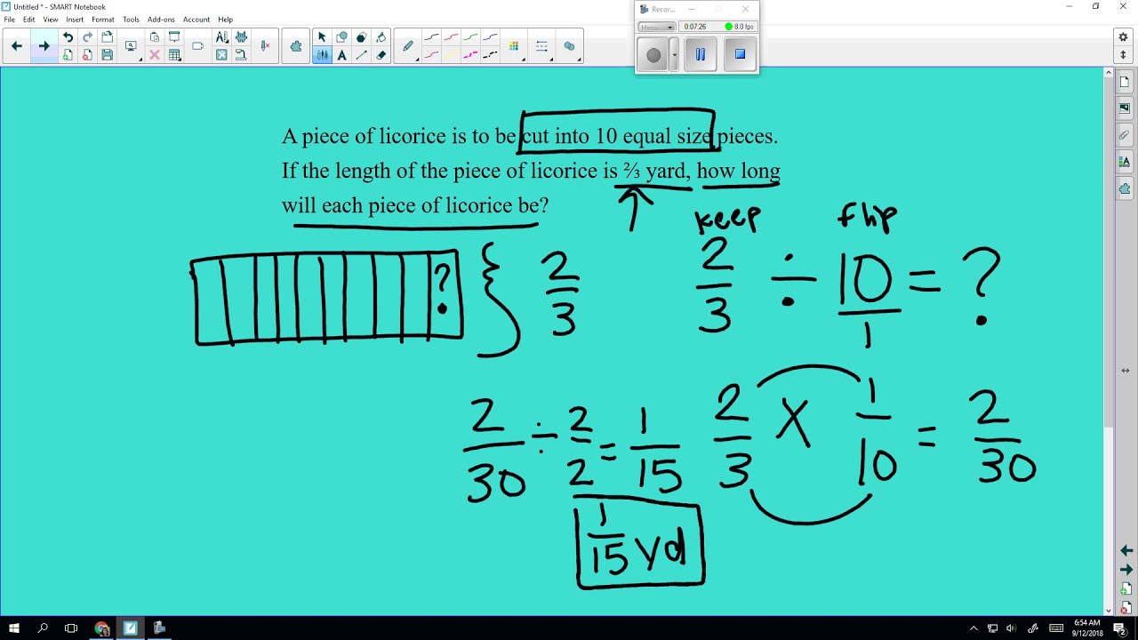 Fraction Division Word Problems YouTube Fraction Division Word Problems YouTube