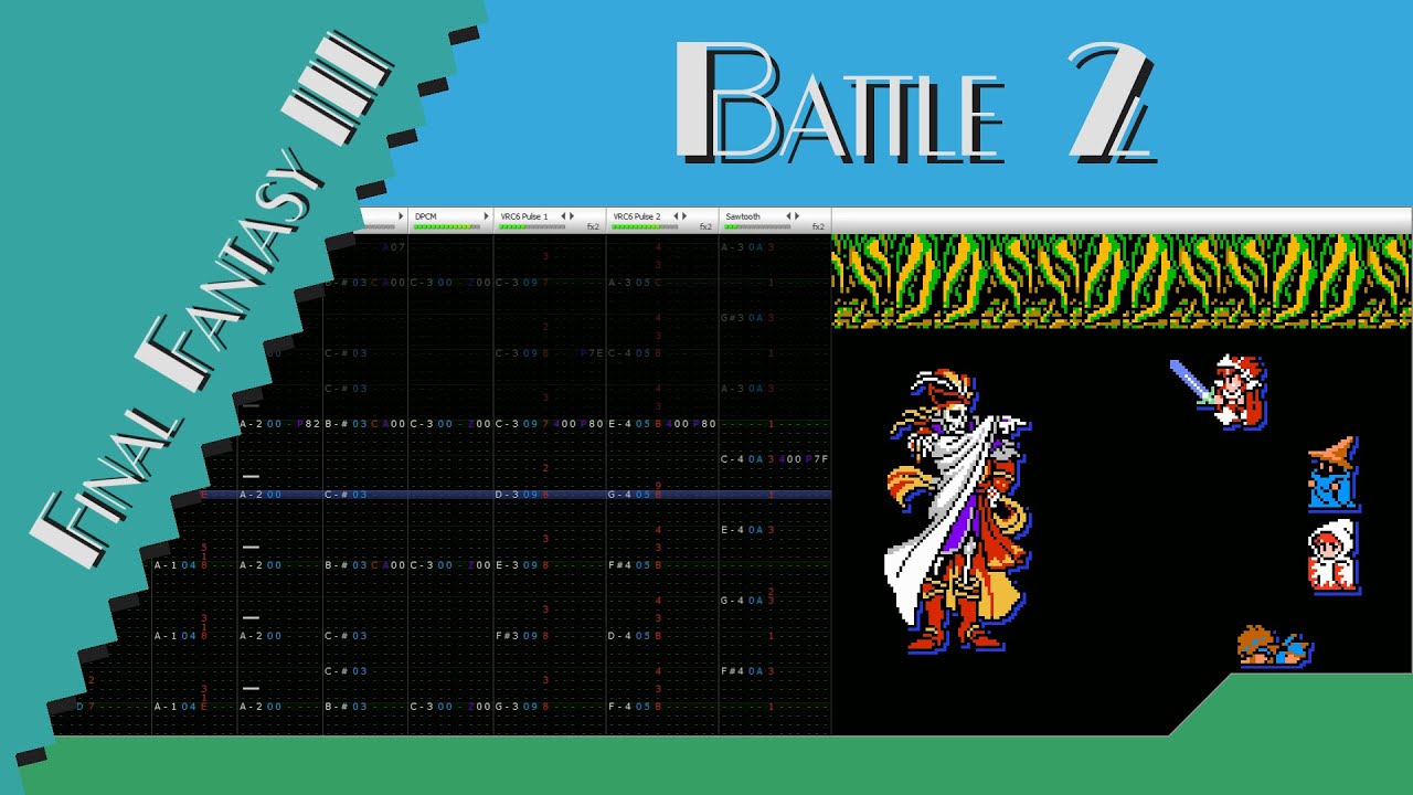 Battle 2 - Final Fantasy III (NES) [VRC6] [v3] - YouTube