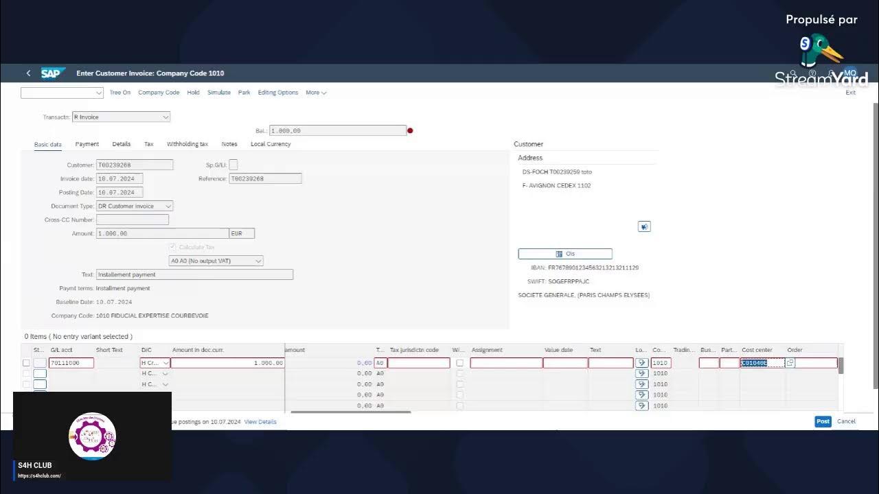 Create Outgoing Invoices in SAP S/4HANA FIORI - YouTube