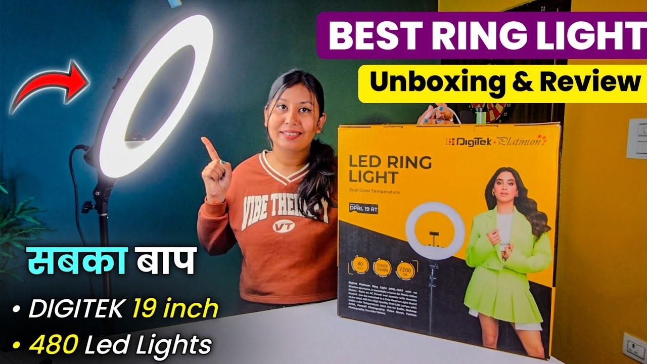Digitek Ring Light UNBOXING | Best Ring Light for Reels | Best Digitek ...