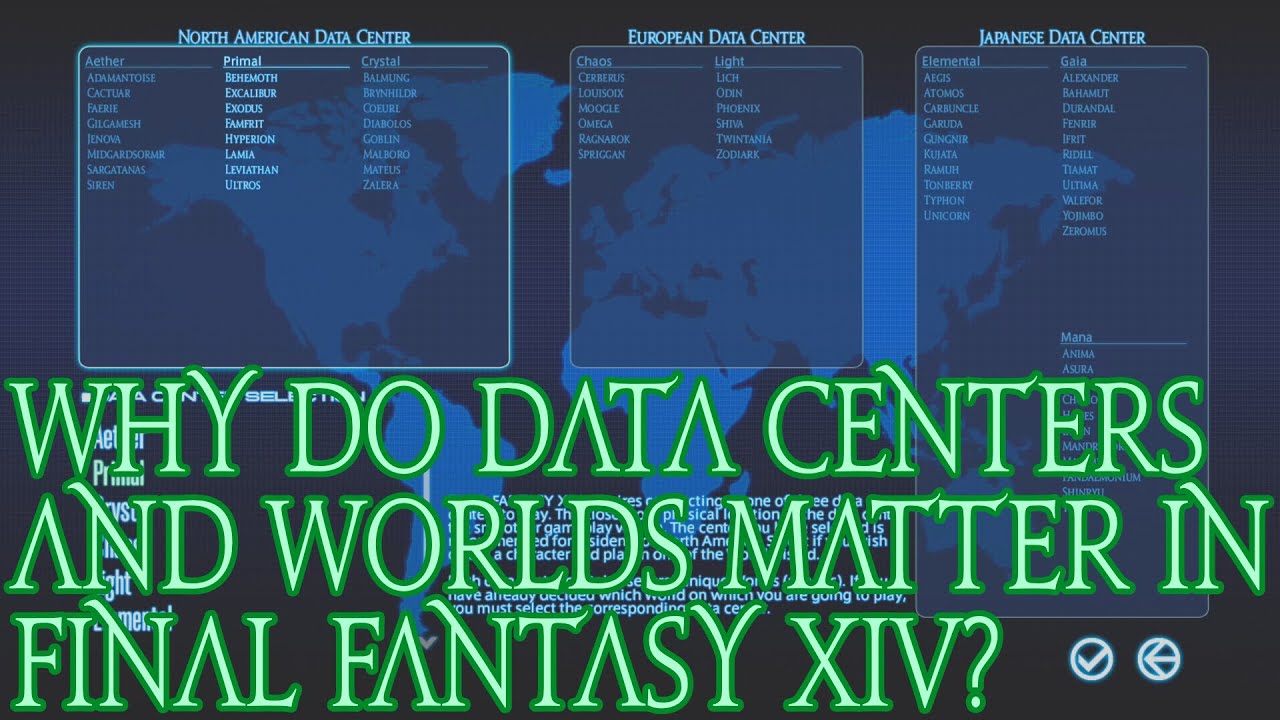 Why do Data Centers and Worlds Matter in FFXIV? - YouTube