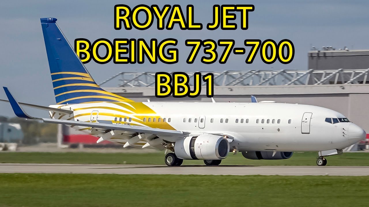 Royal Jet Boeing 737-700 BBJ1 landing in Montreal (YUL/CYUL) - YouTube