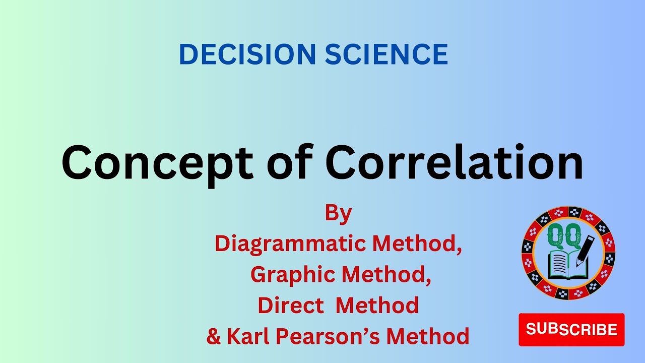 Concept of Correlation-Decision Science-MBA - YouTube