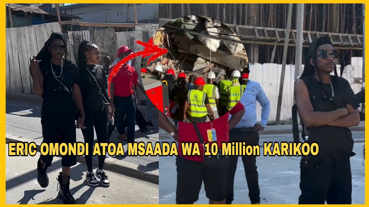 Eric Omondi afika kariakoo Tanzania kuomboleza walio fariki - YouTube