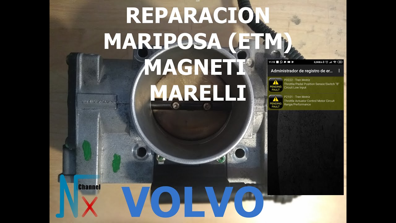 Mariposa de admisión o ETM Volvo S80 Repair Magneti Marelli - YouTube
