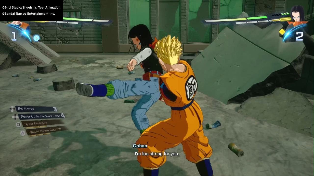 Gohan's death battle with the androids - YouTube