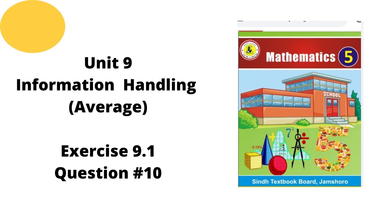 unit 9 Information Handling (Average ) Question 10 class 5 math - YouTube