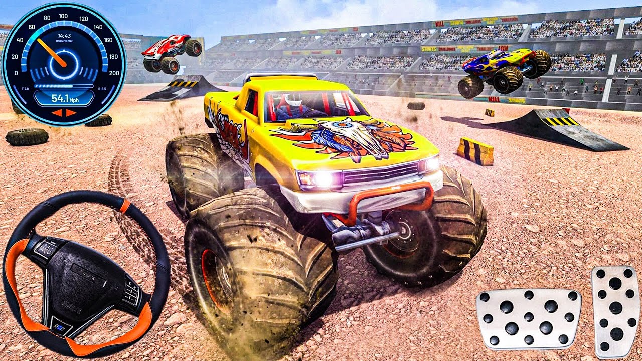 Car Games: Monster Truck Stunt : Car Racing Games : Different Mood ...
