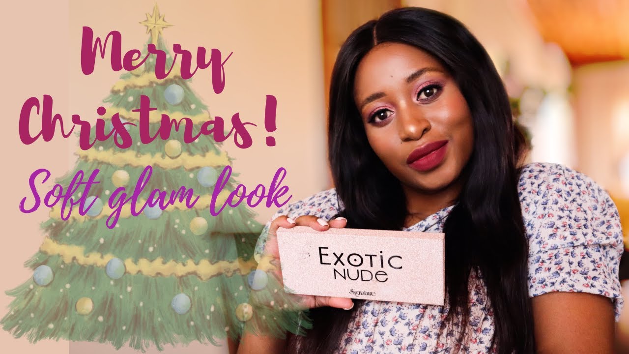 Christmas glam look 2020 makeup tutorial signature cosmetics - YouTube