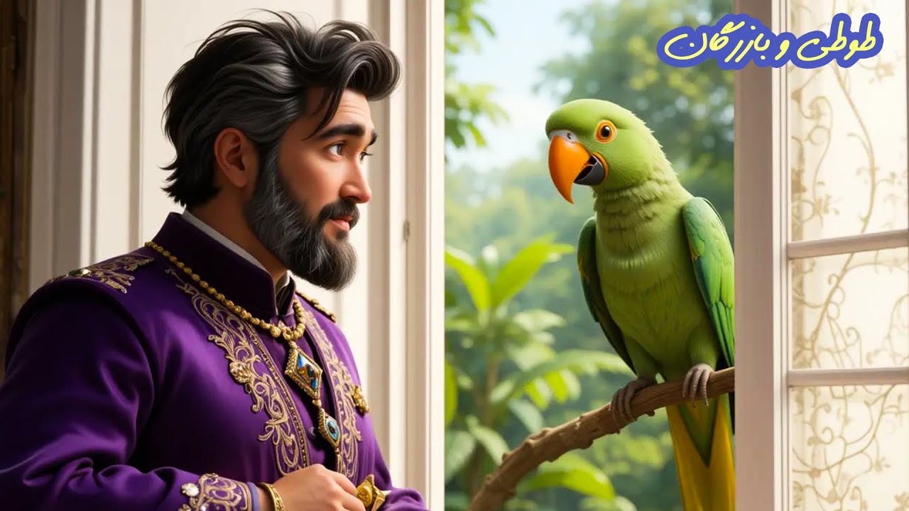 داستان کودک و نوجوان_ انیمیشن "طوطی و بازرگان"_ Persian Animation - YouTube