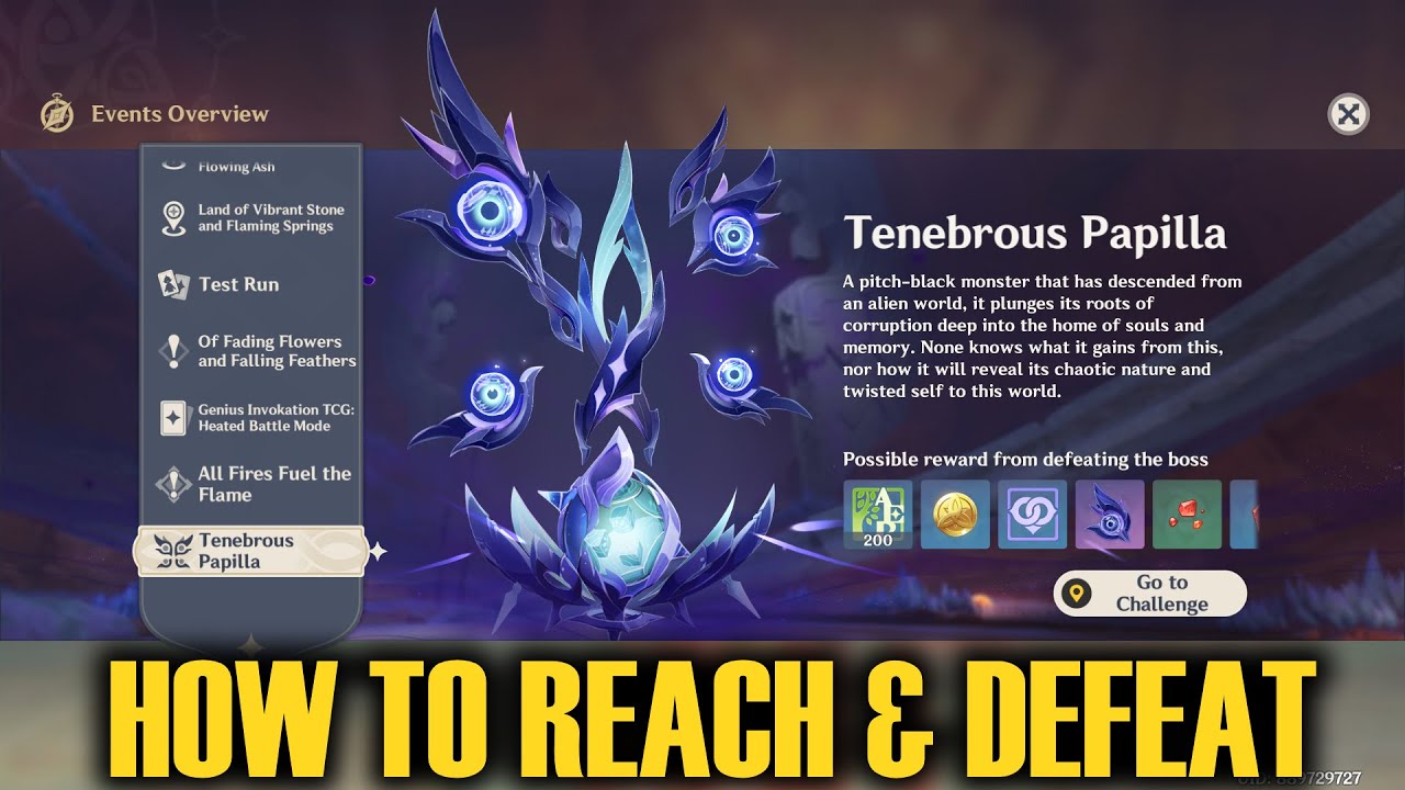 How to Reach TENEBROUS PAPILLA and How To Defeat it | Genshin Impact # ...