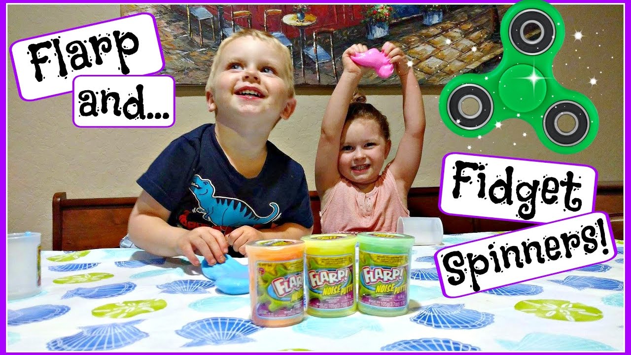 NEW FIDGET SPINNER & FLARP! NOISE PUTTY! (DAY 847) - YouTube