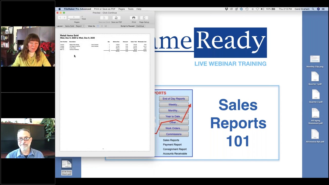 Sales Reports 101 in FrameReady - YouTube