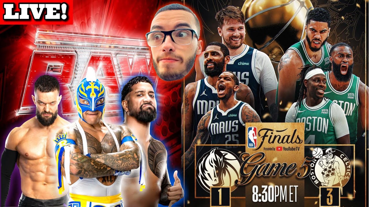 WWE Raw 6/17/24 + Mavs vs. Celtics NBA Finals GAME 5 (WATCH ALONG ...