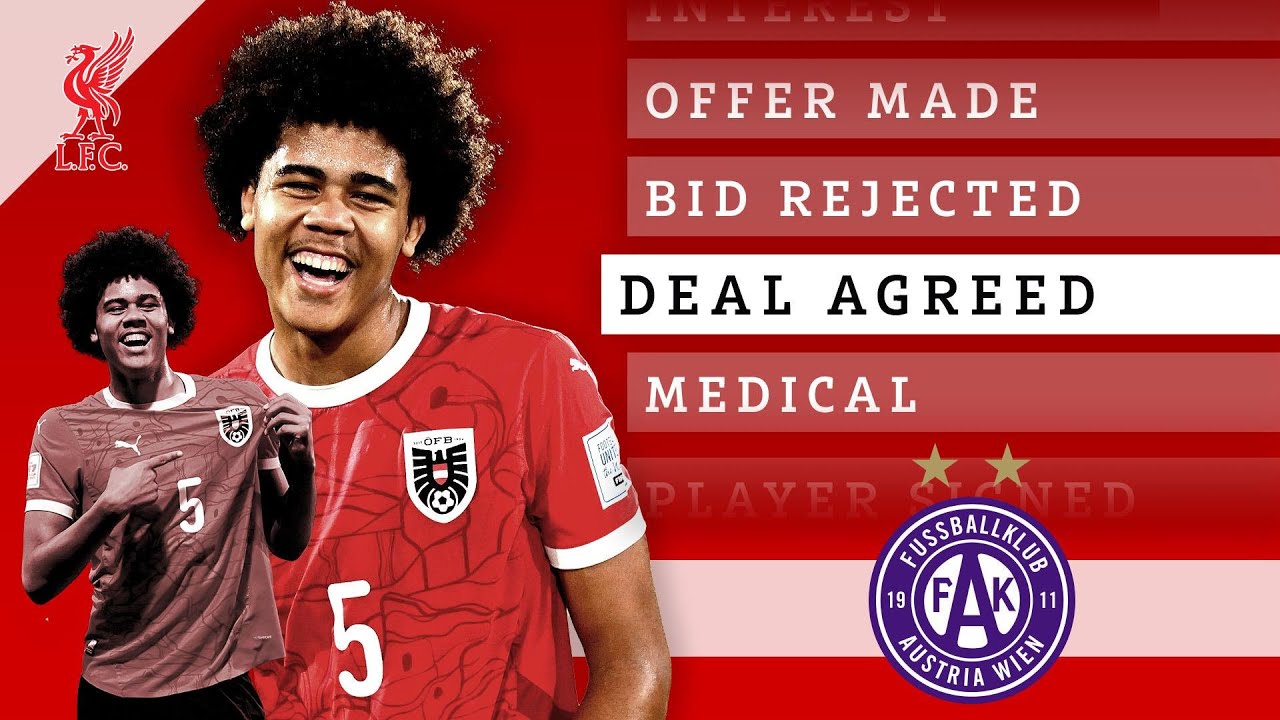 Liverpool agree first transfer of 2026 as they sign 6ft 6in centre-back ...