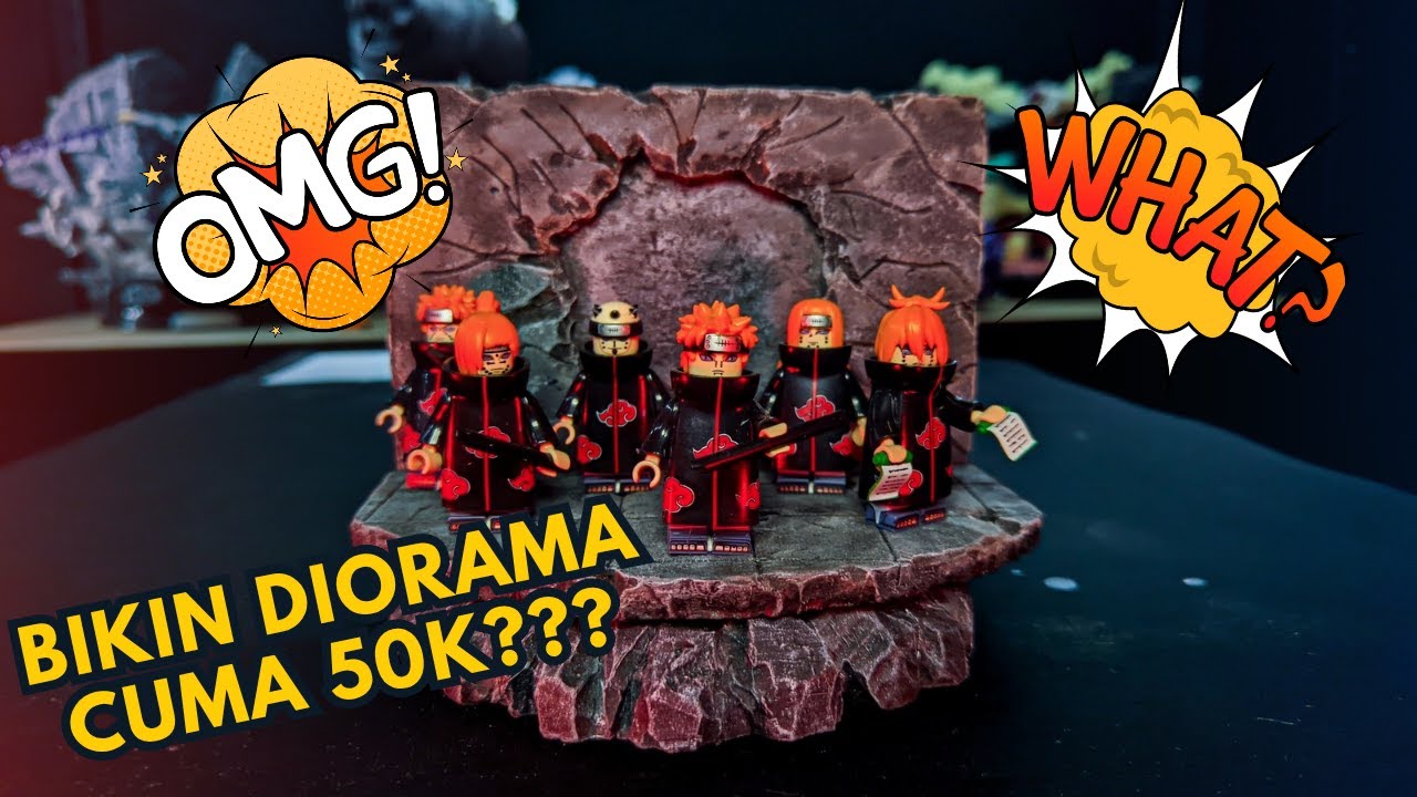 HOW TO MAKE SIMPLE DIORAMA [ AKATSUKI DIORAMA ] - YouTube