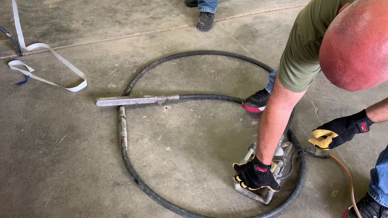 Wyco 991 Rod/Head Concrete Vibrator - YouTube