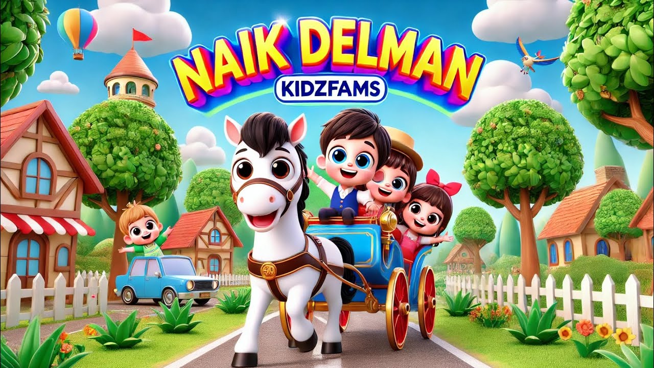 Naik Delman 🚋 Lagu Anak Ceria & Edukatif | Animasi Kartun Lucu - YouTube