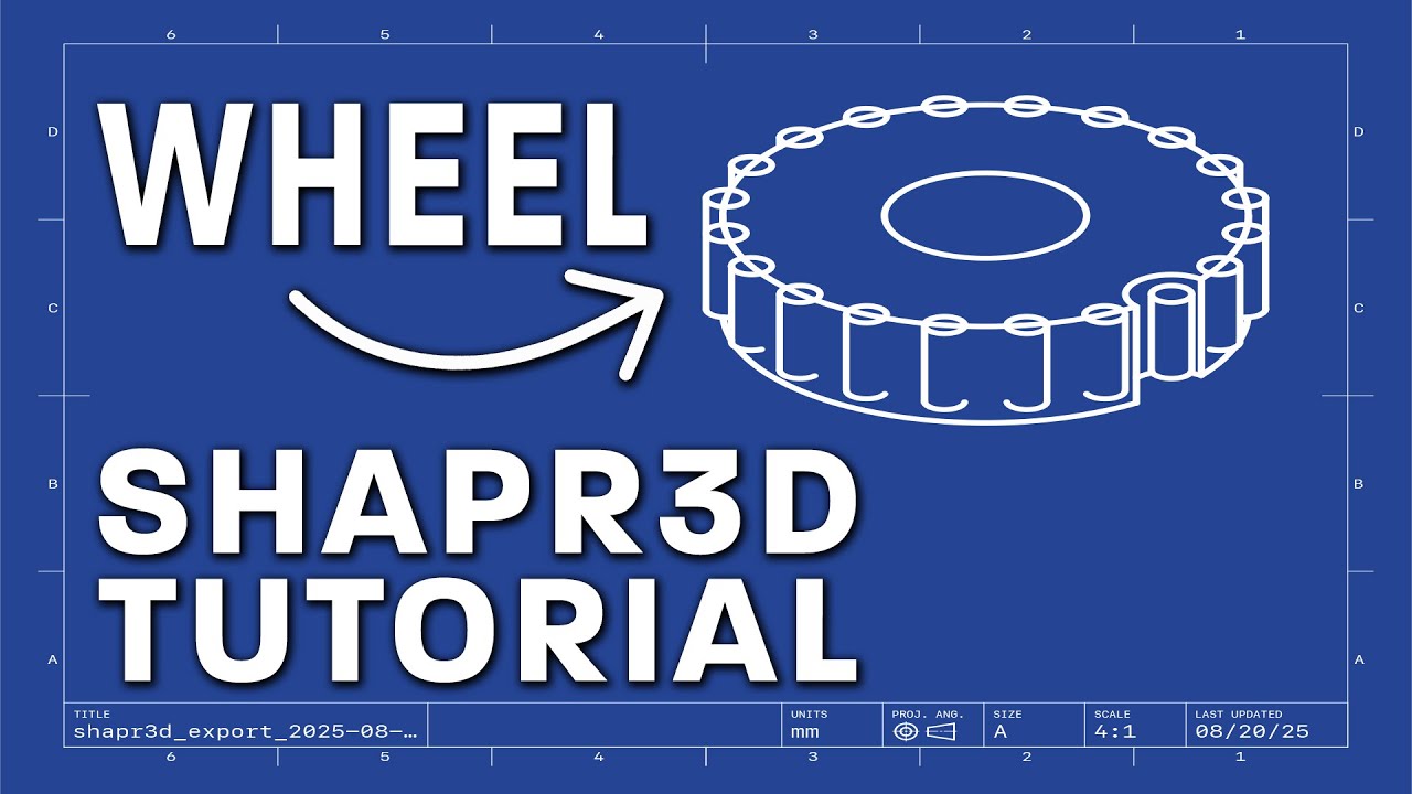 Designing a Wheel on the iPad | Shapr3D for 3D Printing - YouTube