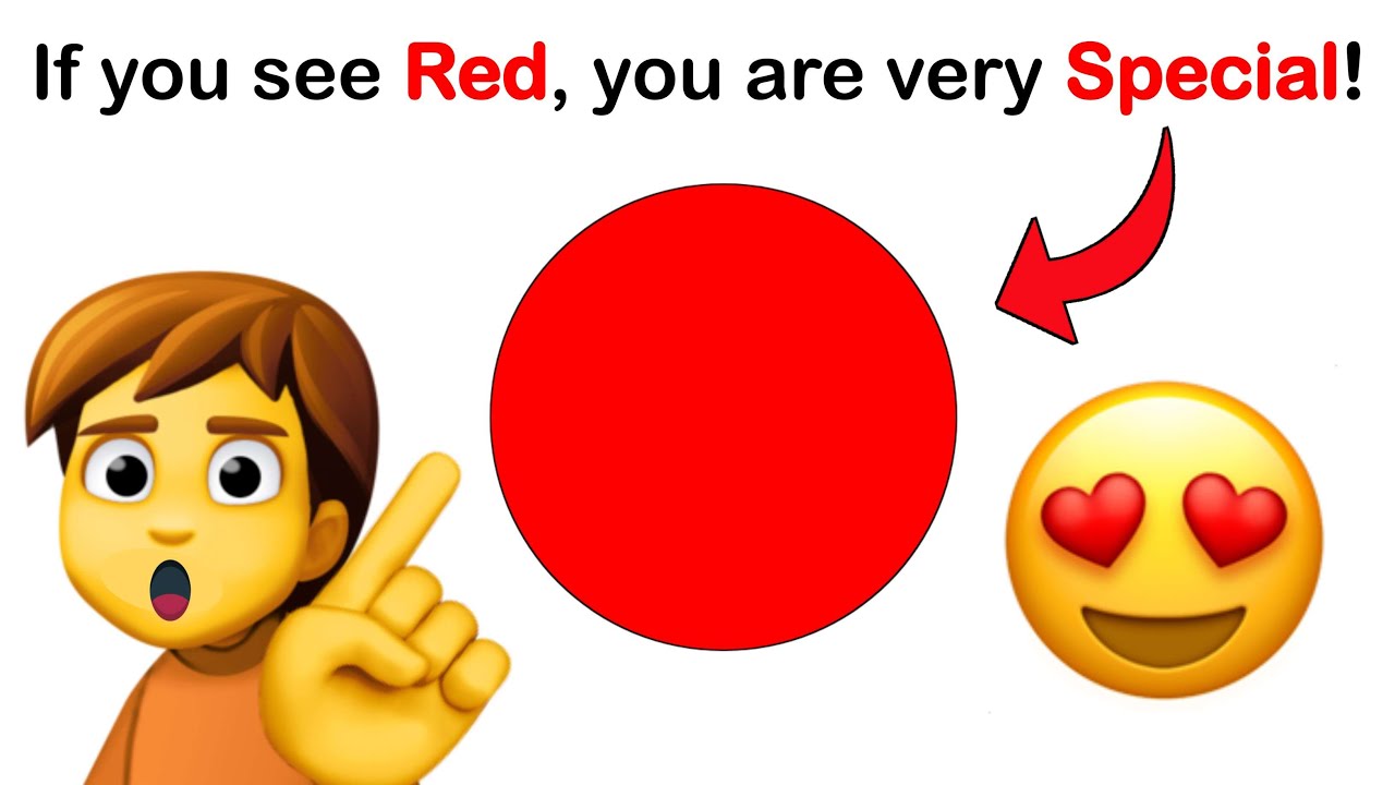 If you see RED, you are SPECIAL! 👀 - YouTube