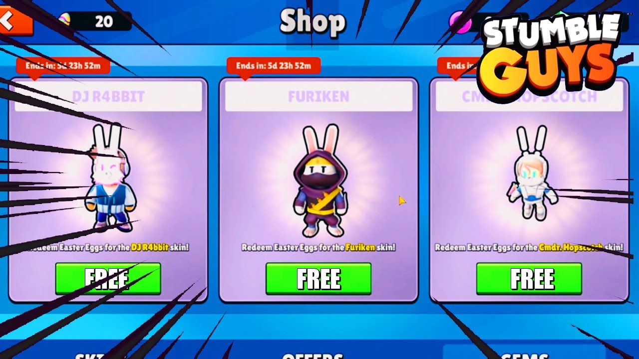 🥚 Easter event shop *Offers and Rewards* | Stumble Guys - YouTube