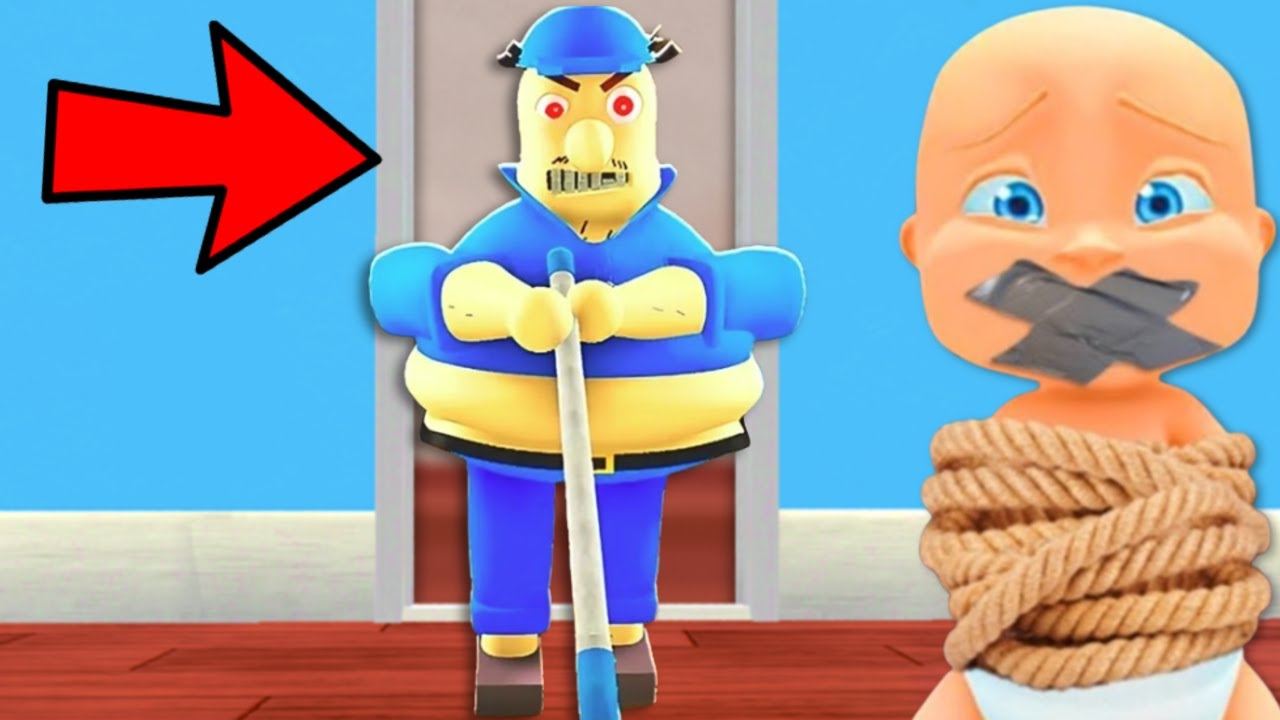 Baby CAPTURED By EVIL JANITOR! - YouTube
