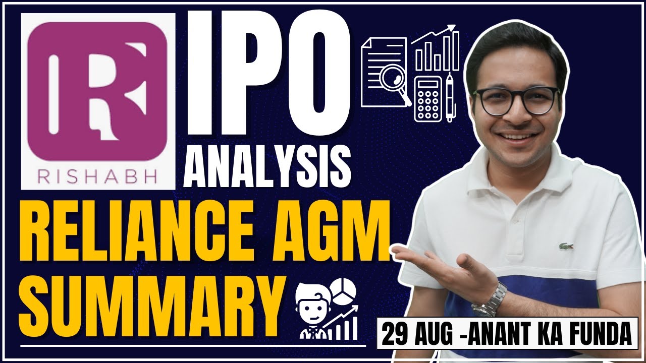 Rishabh Instruments IPO analysis - apply or avoid? | RELIANCE AGM SUMMARY | Nifty and Bank Nifty ...