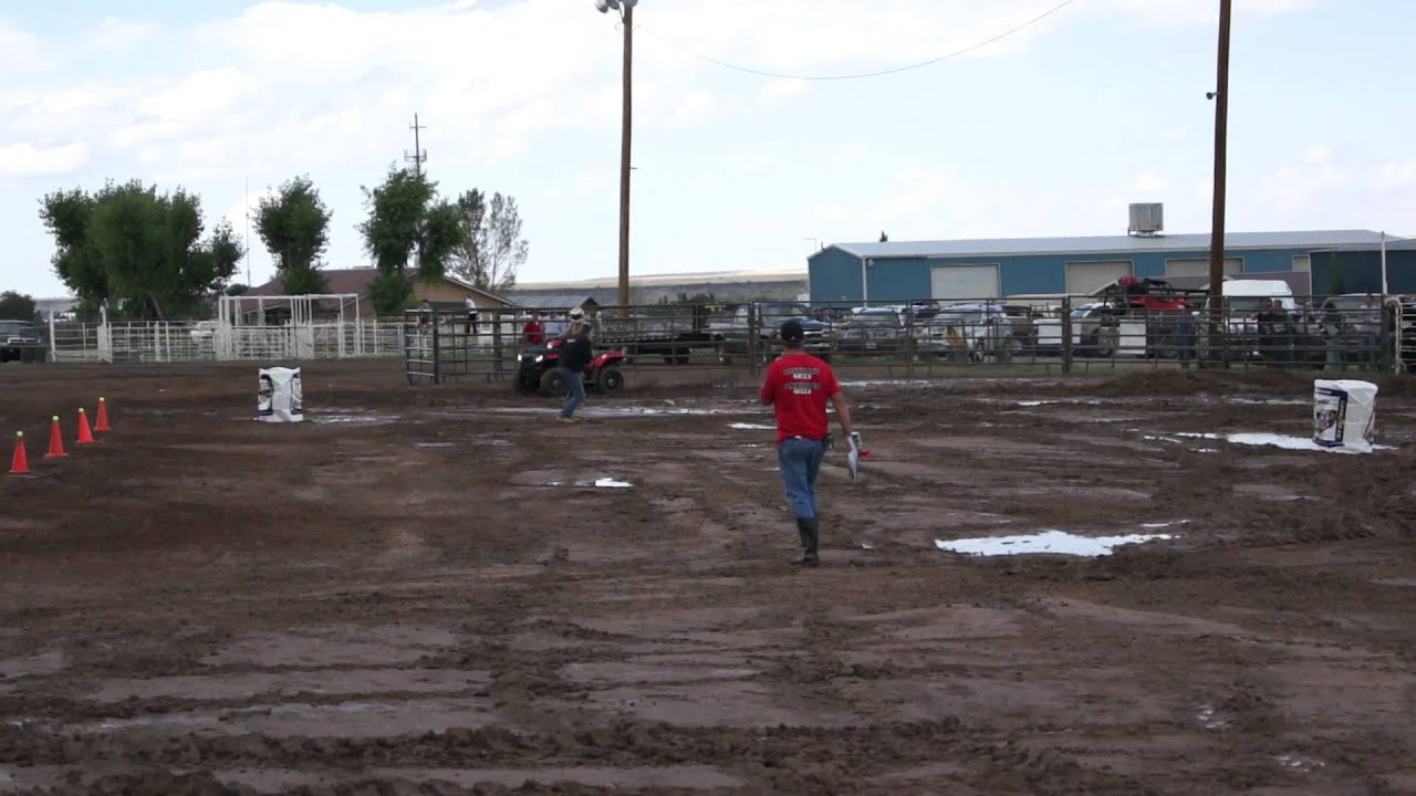 Rider competing on ATV obstacle course - YouTube