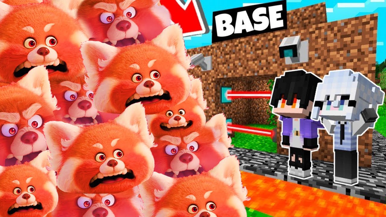 RETO DE LA BASE VS 1000000 TURNING RED 😱😰 BASE NOOB VS MEI LEE EN ...