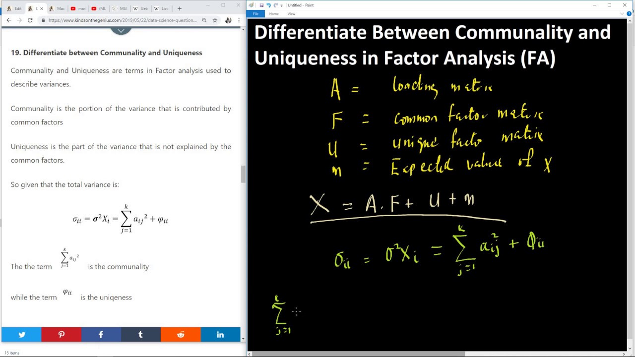 ion 19 What Is The Difference Between Communality And Uniqueness ion 19 What Is The Difference Between Communality And Uniqueness