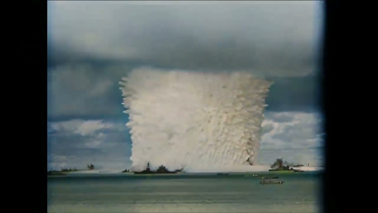 First underwater nuclear explosion in Bikini Atoll lagoon on July 25 ...