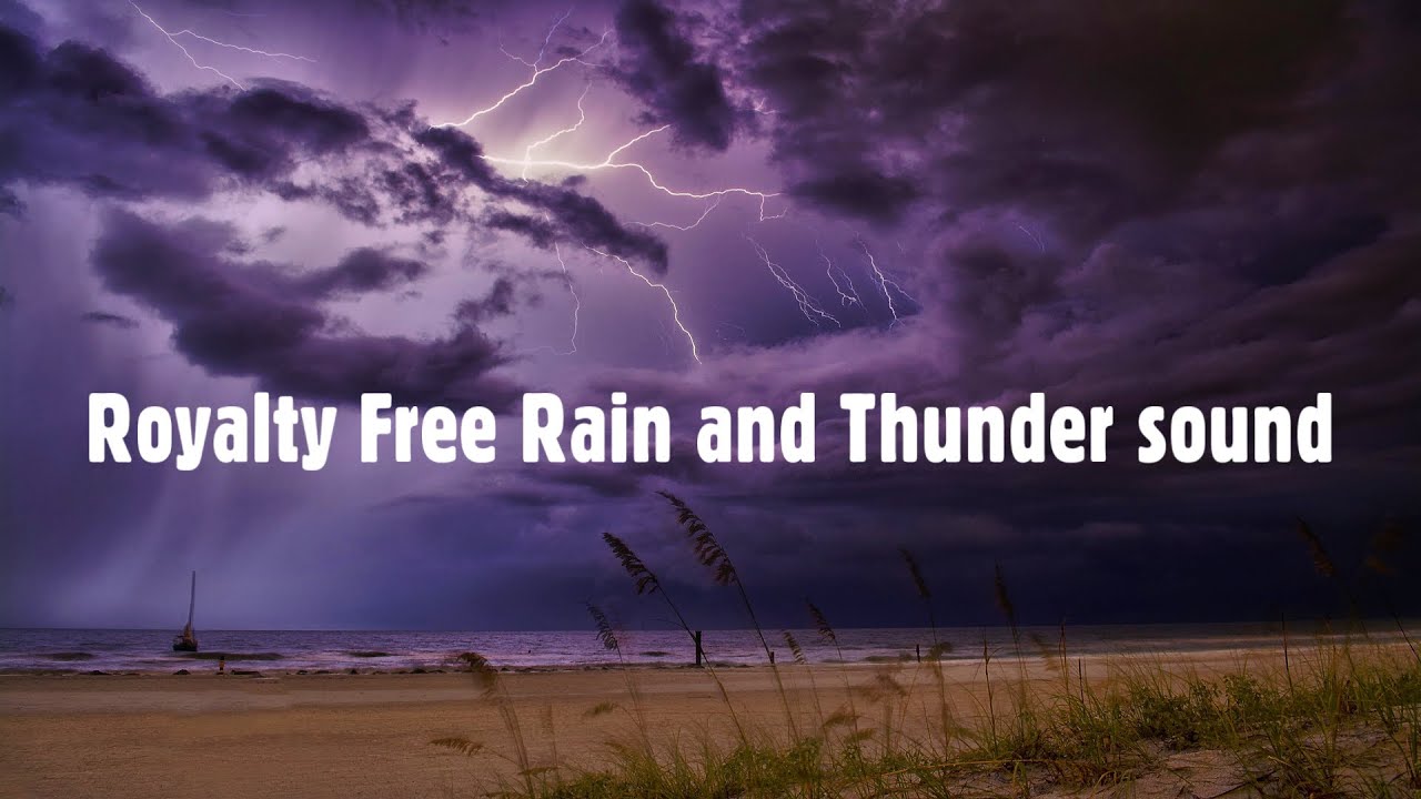 Royalty Free Rain and Thunder sound - YouTube