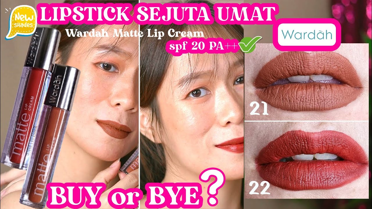 wardah terbaru swatches-wardah exclusive matte lip cream lokal-shades ...
