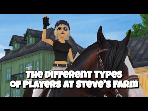 The Different Types of Players at Steve's Farm on Star Stable - YouTube