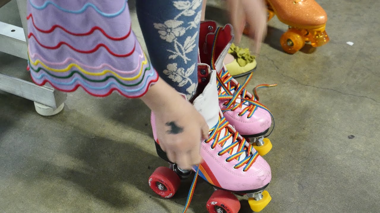 Skate Open Spaces lights up the night with a roller rink - YouTube