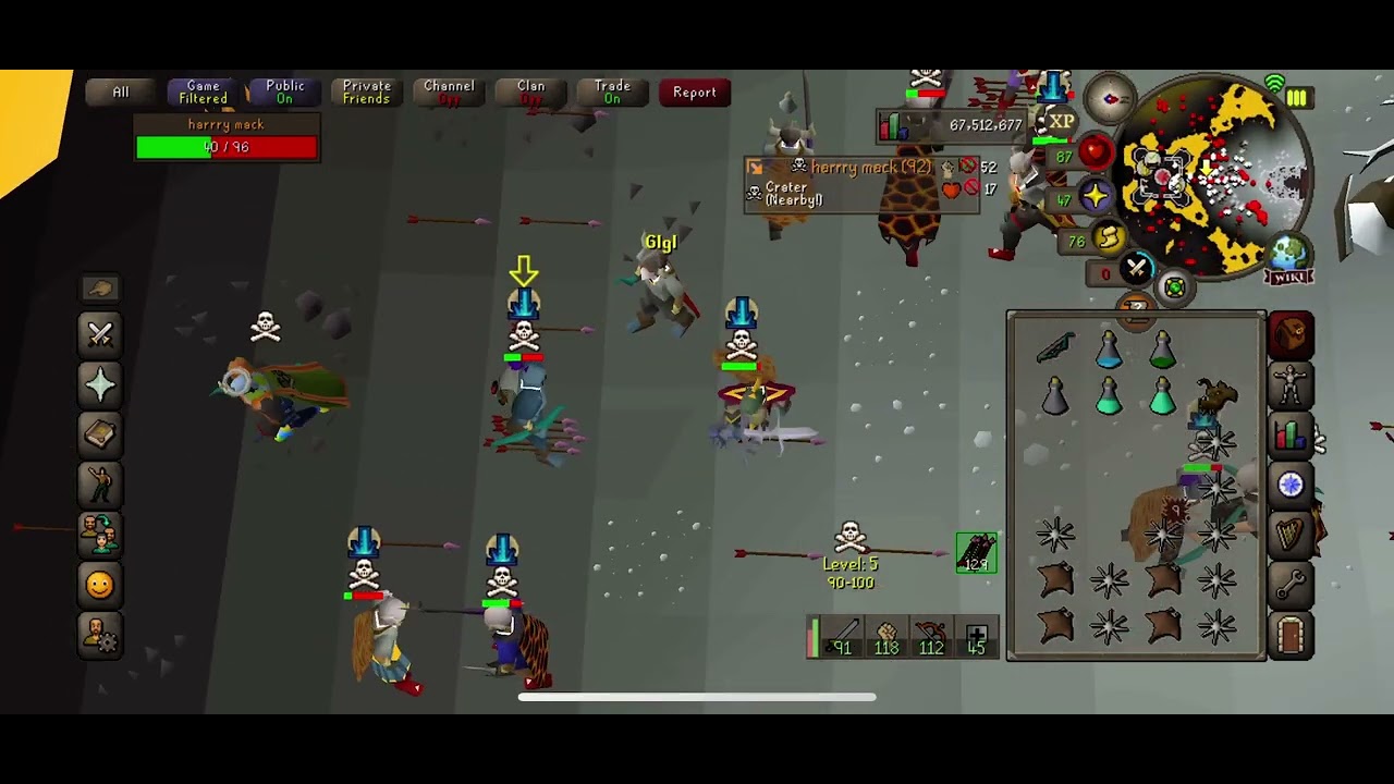 Osrs mobile Pking new bounty Hunter Minigame - YouTube
