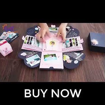 DIY Explosion Box Photo Album Gift With DIY Kit - YouTube