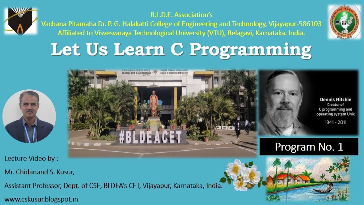 C Program 1 Hello World C Program Youtube 8879