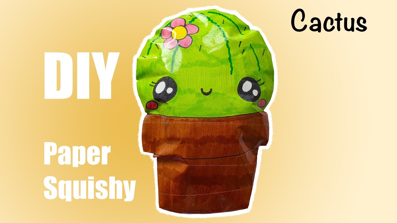 Paper Squishy DIY - Cactus - YouTube