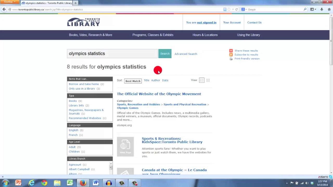 Library Olympics: Roving Reference - YouTube