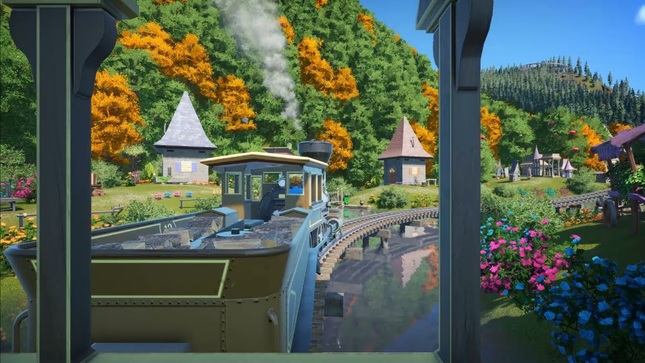 Steam Train in a Fantasy World | Planet Coaster - YouTube