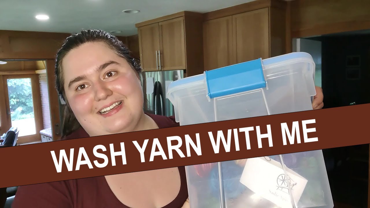 Washing Handspun Yarn and Yarn for Reuse - YouTube