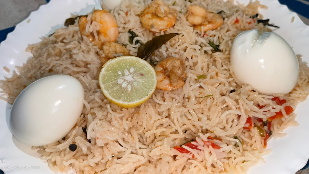 jhinga pulao recipe very tasty 😋🤤 simple easy recipe #virelvideo # ...