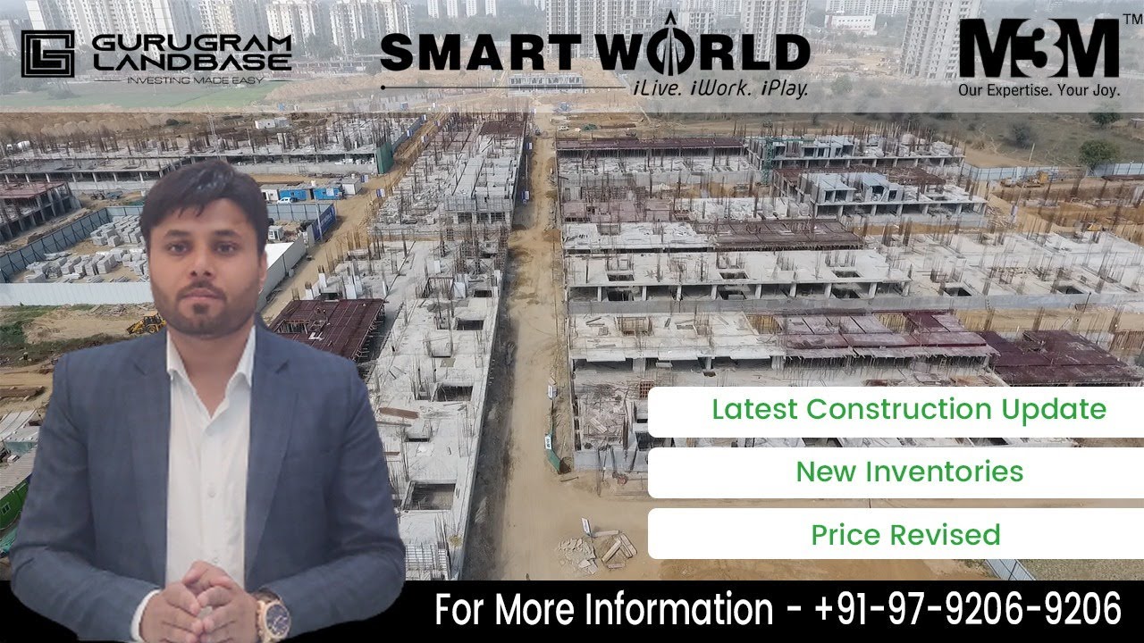Construction Update M3M Soulitude Sector 89 || Smart World Gems Sector ...