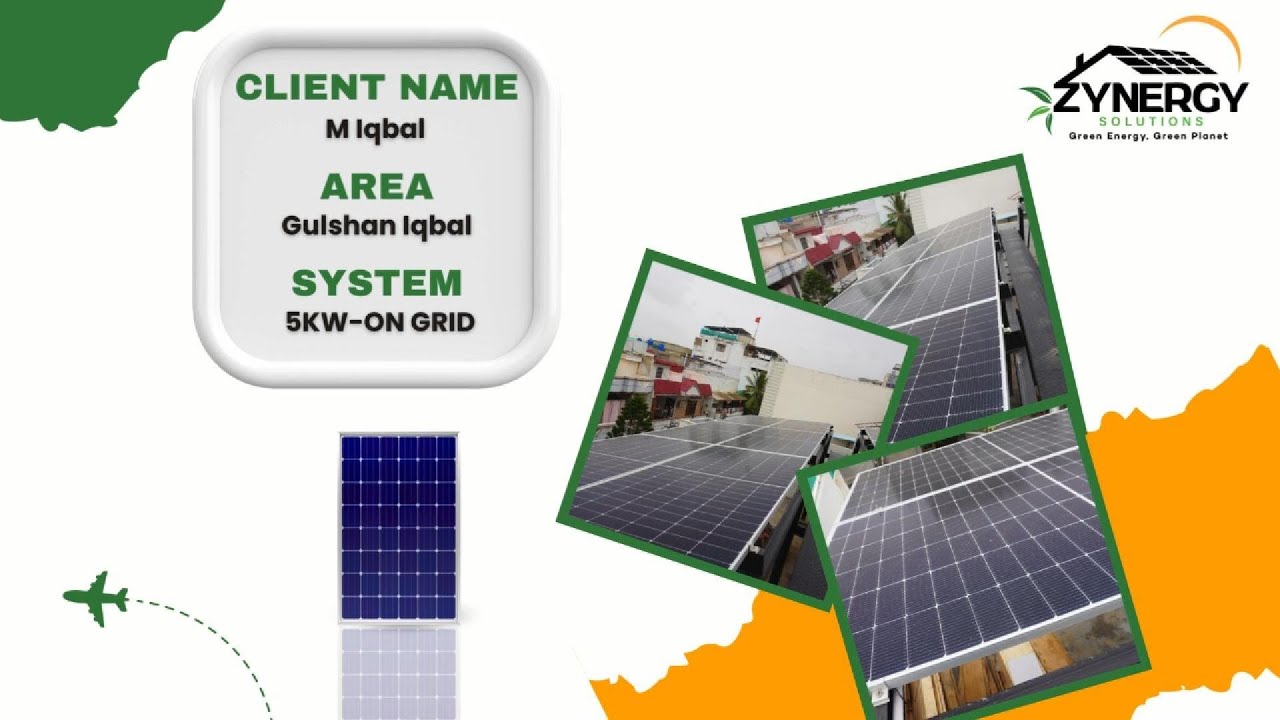 M Iqbal powers his home with a 5KW solar system installed by Zynergy ...